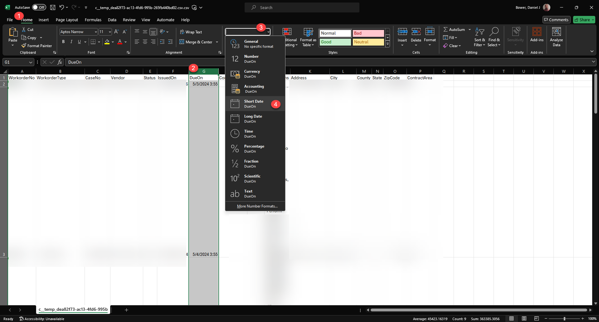 REAMSview Excel Import instructions (HUD Orders from 24 Asset ...