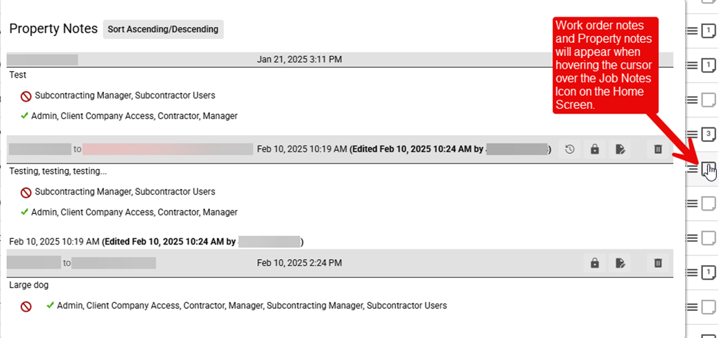How to Review Job Notes – Pruvan Support Center